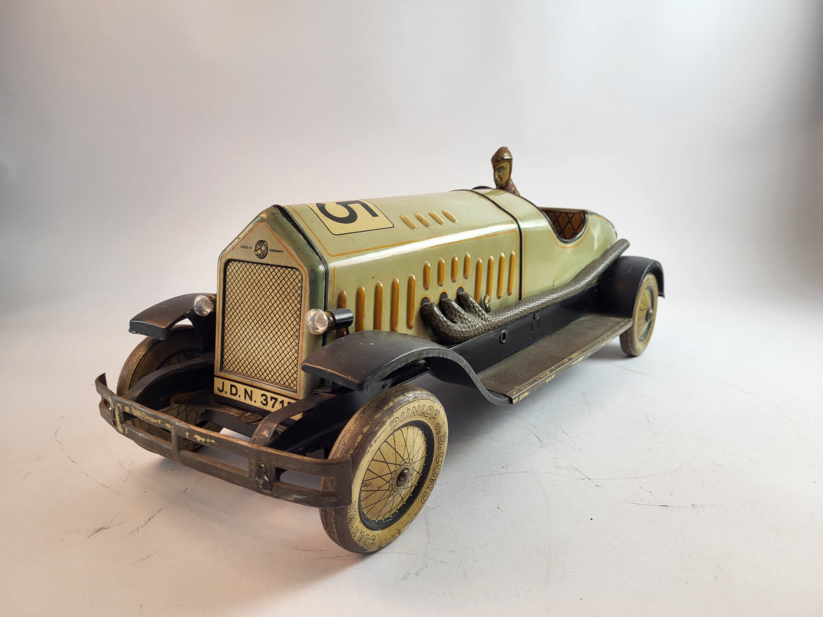 Johann Distler racing car 35 No. 3715 impressive 52 cm electr. light ...